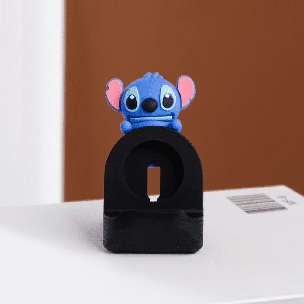 HELANHO Cartoon Stitch Silicone Watch Charger Stand for Apple Watch 8/7 ...