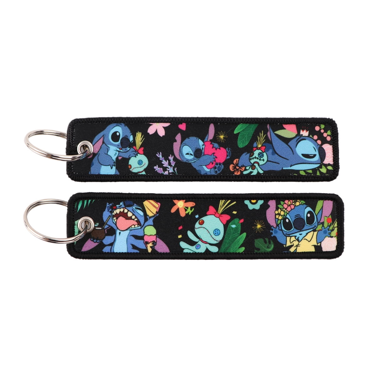 Stitch Cartoon Star Baby Weaving Mark Keychain Lanyard Office ID ...