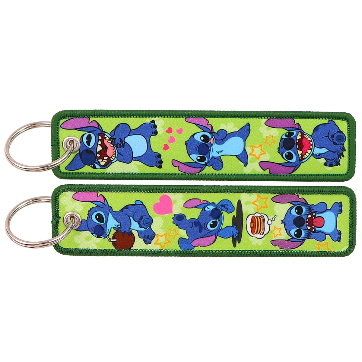Stitch Cartoon Star Baby Weaving Mark Keychain Lanyard Office ID ...