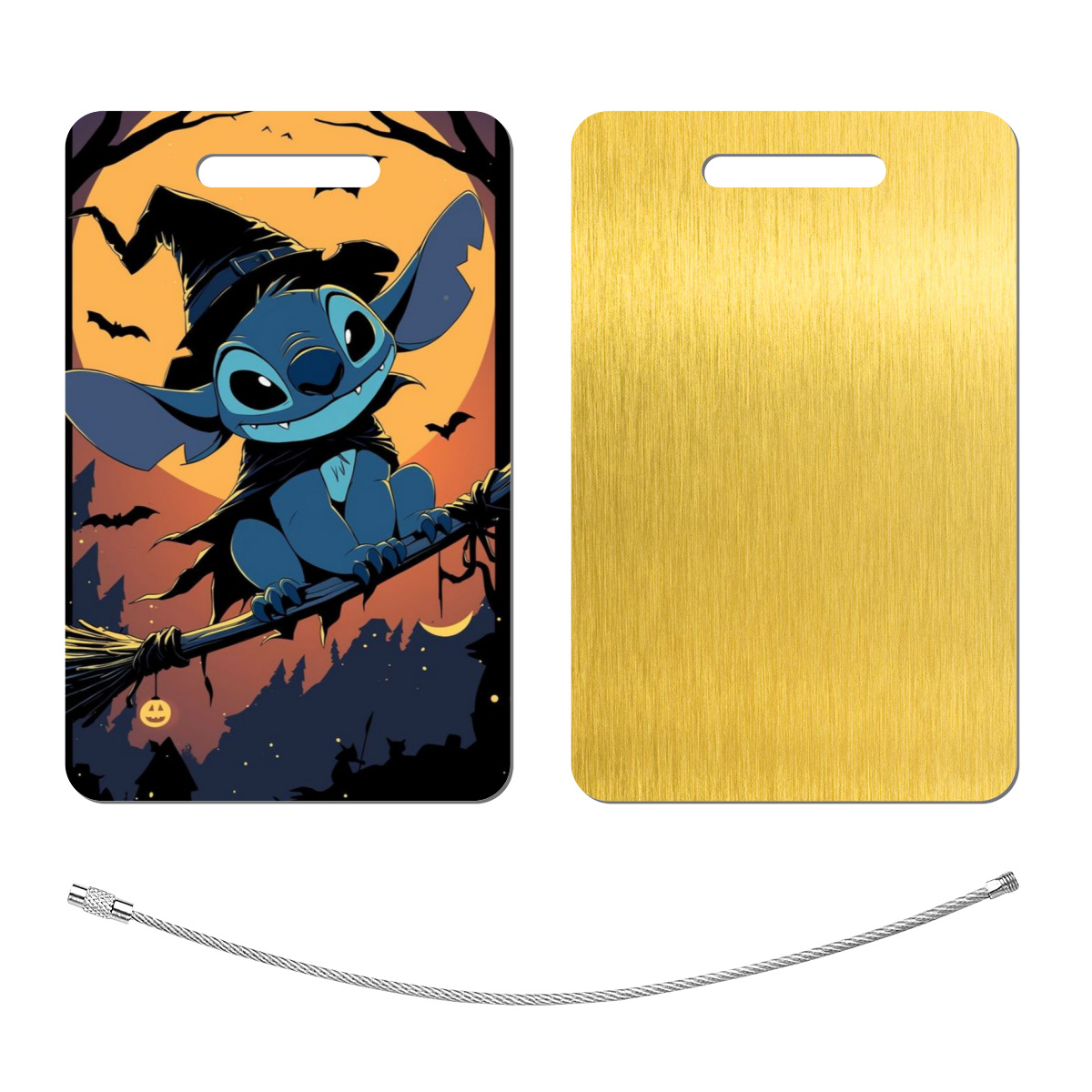 Stitch Cartoon Tags Stainless Steel Luggage Tag Travel Cruise ...