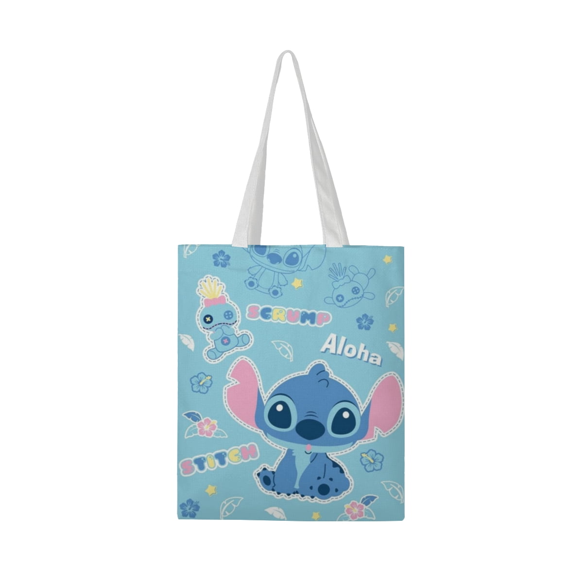 Stitch Cartoon Tote Bag Canvas Shoulder Bag Shopping Bag Crossbody Bag ...