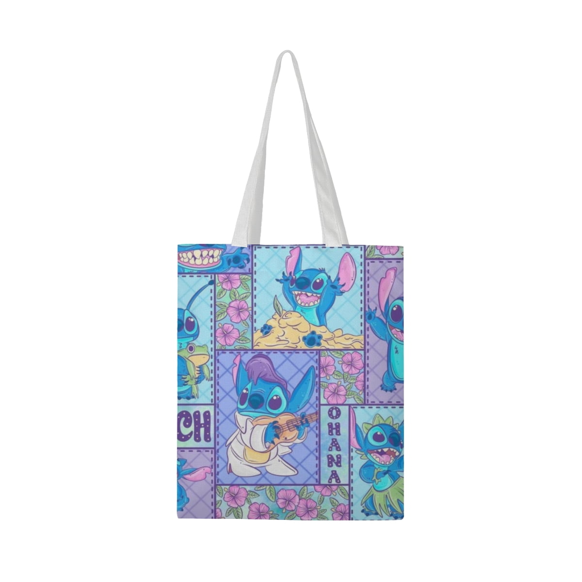 Stitch Cartoon Tote Bag Canvas Shoulder Bag Shopping Bag Crossbody Bag ...