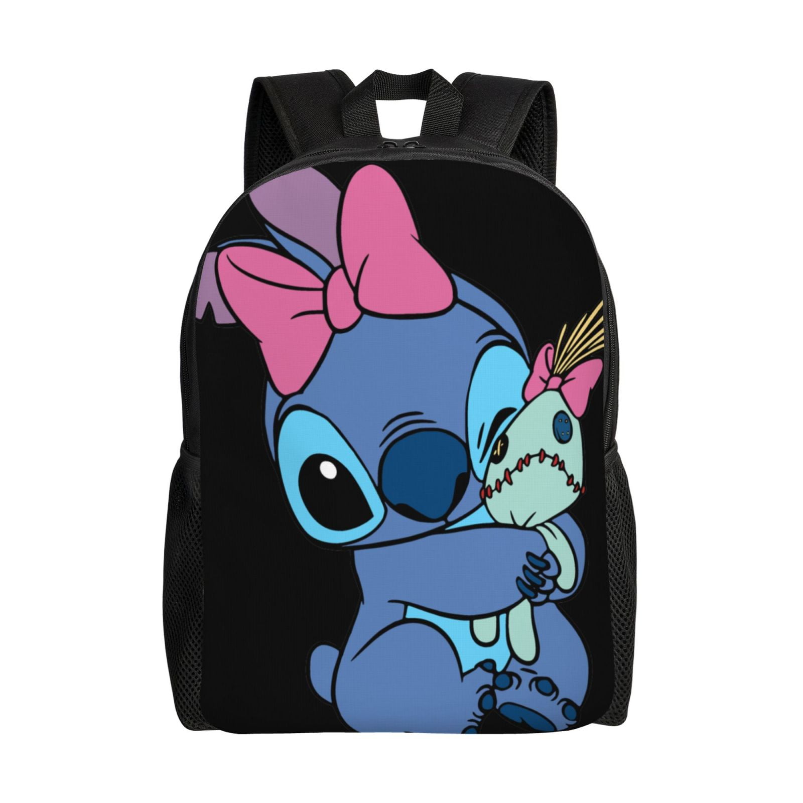 Stitch Cartoon Travel Backpack Set - Black Laptop Bag backpacks Bag ...