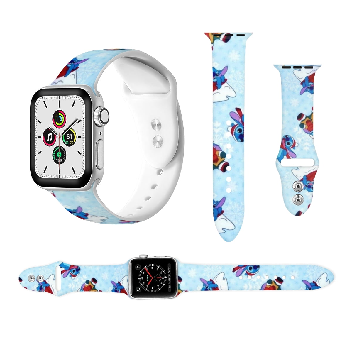 Stitch Cartoon Watch Band Compatible with Apple Watch Band 40mm ...