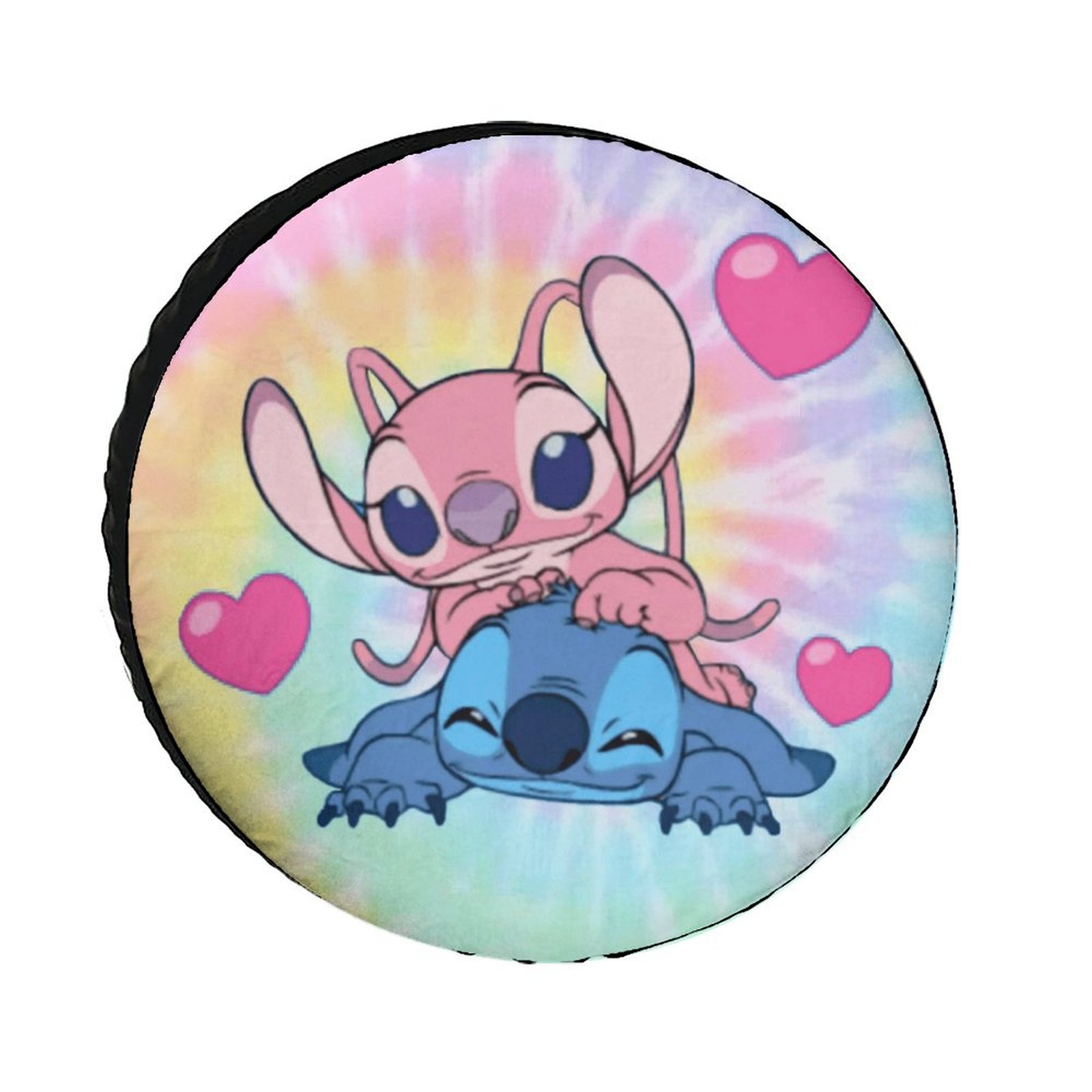 Stitch Cartoon spare tire cover waterproof tire cover suitable for trailers, RVs, SUVs, campers ...