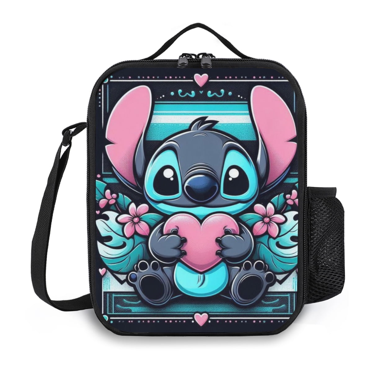 Stitch CartoonInsulated Lunch Box Unisex Reusable Lunch Box Square ...