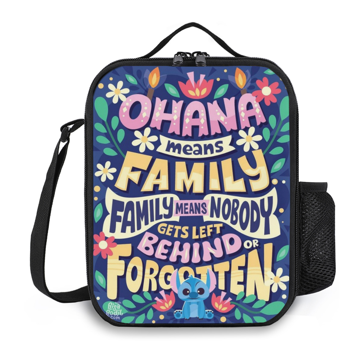 Stitch CartoonInsulated Lunch Box Unisex Reusable Lunch Box Square ...