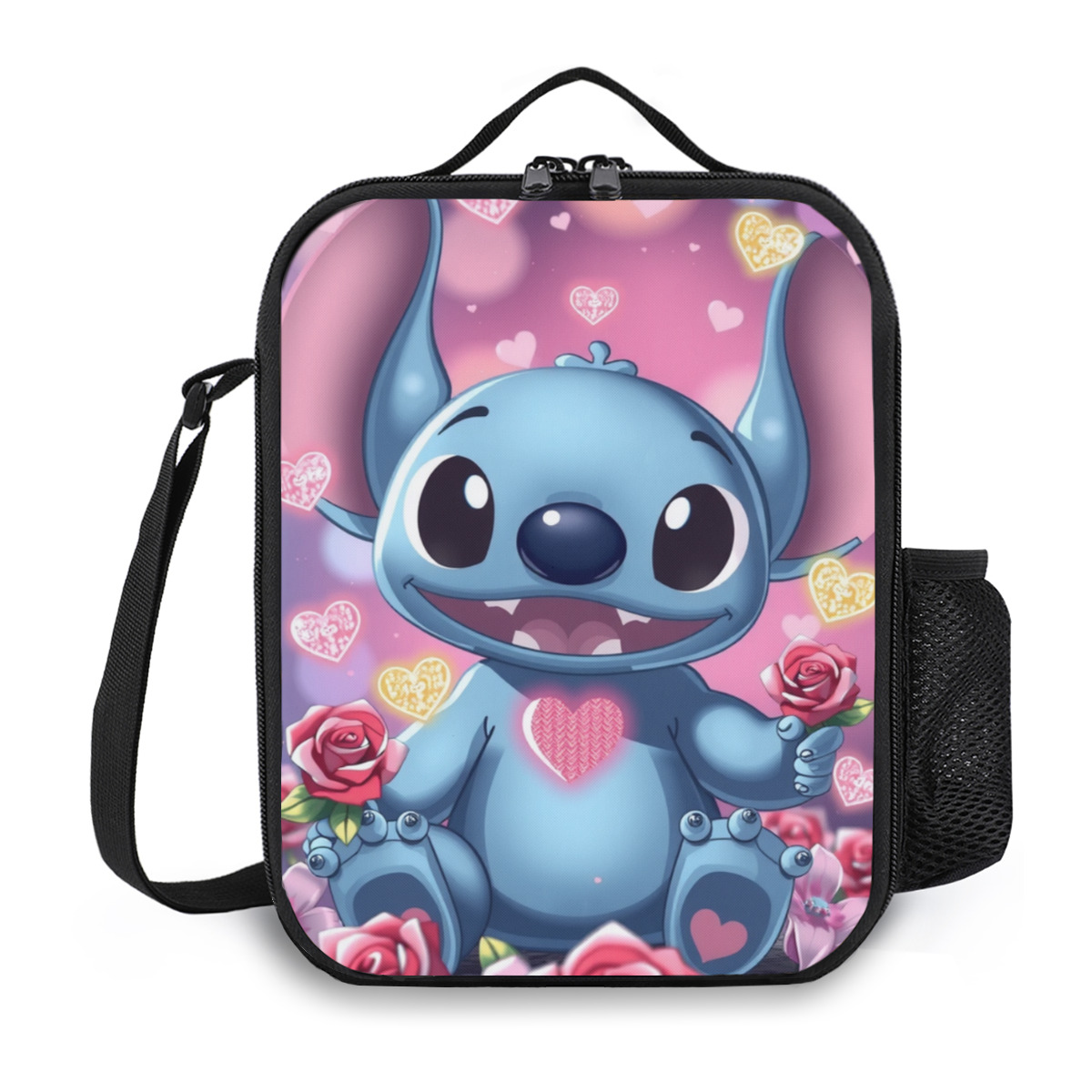 Stitch CartoonInsulated Lunch Box Unisex Reusable Lunch Box Square ...