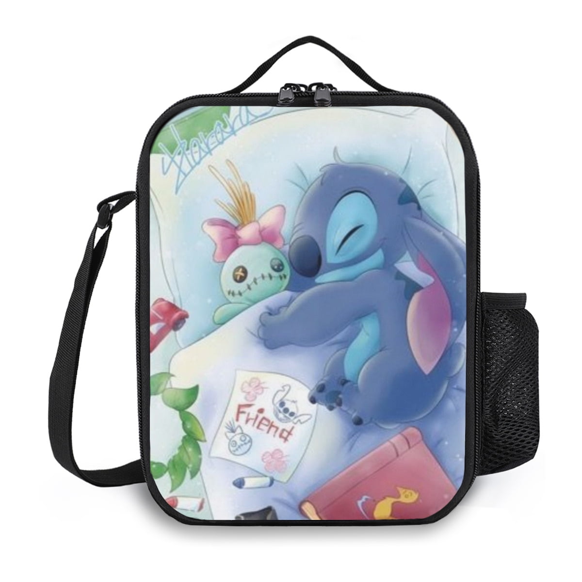 Stitch CartoonInsulated Lunch Box Unisex Reusable Lunch Box Square ...