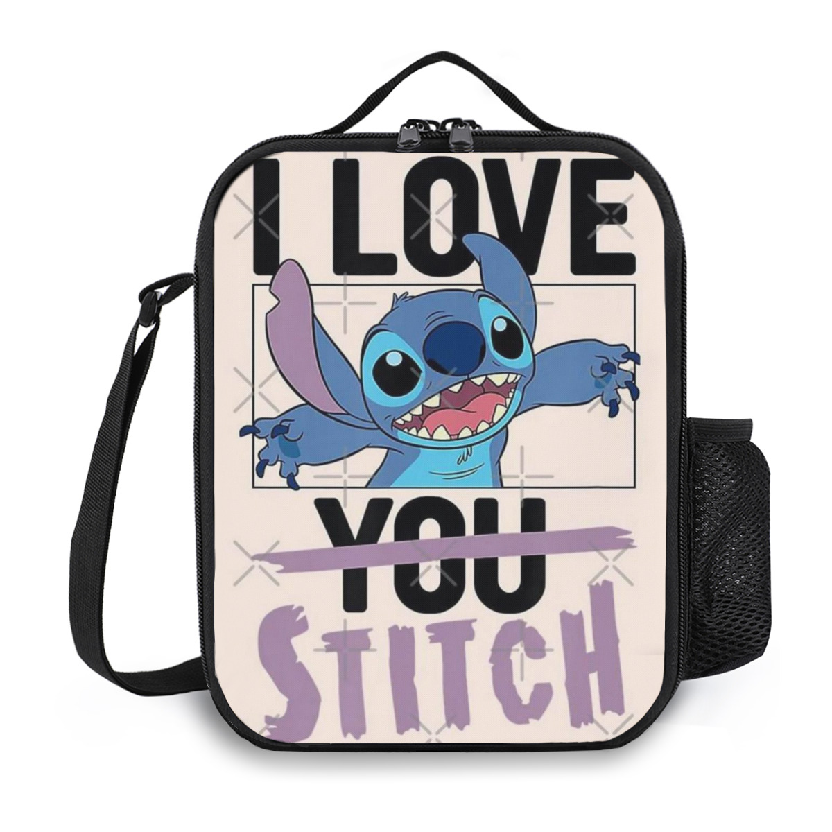 Stitch CartoonInsulated Lunch Box Unisex Reusable Lunch Box Square ...