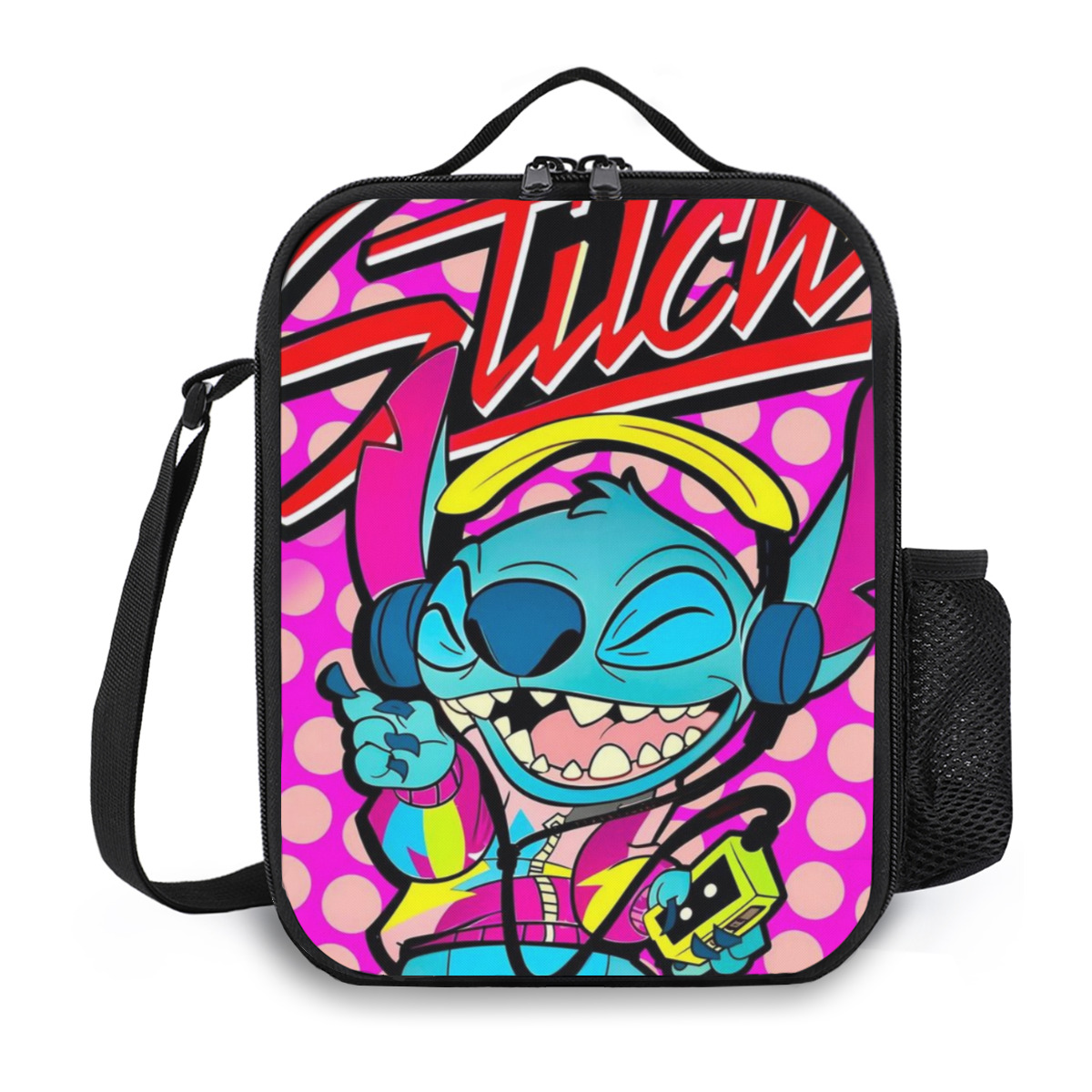 Stitch CartoonInsulated Lunch Box Unisex Reusable Lunch Box Square ...