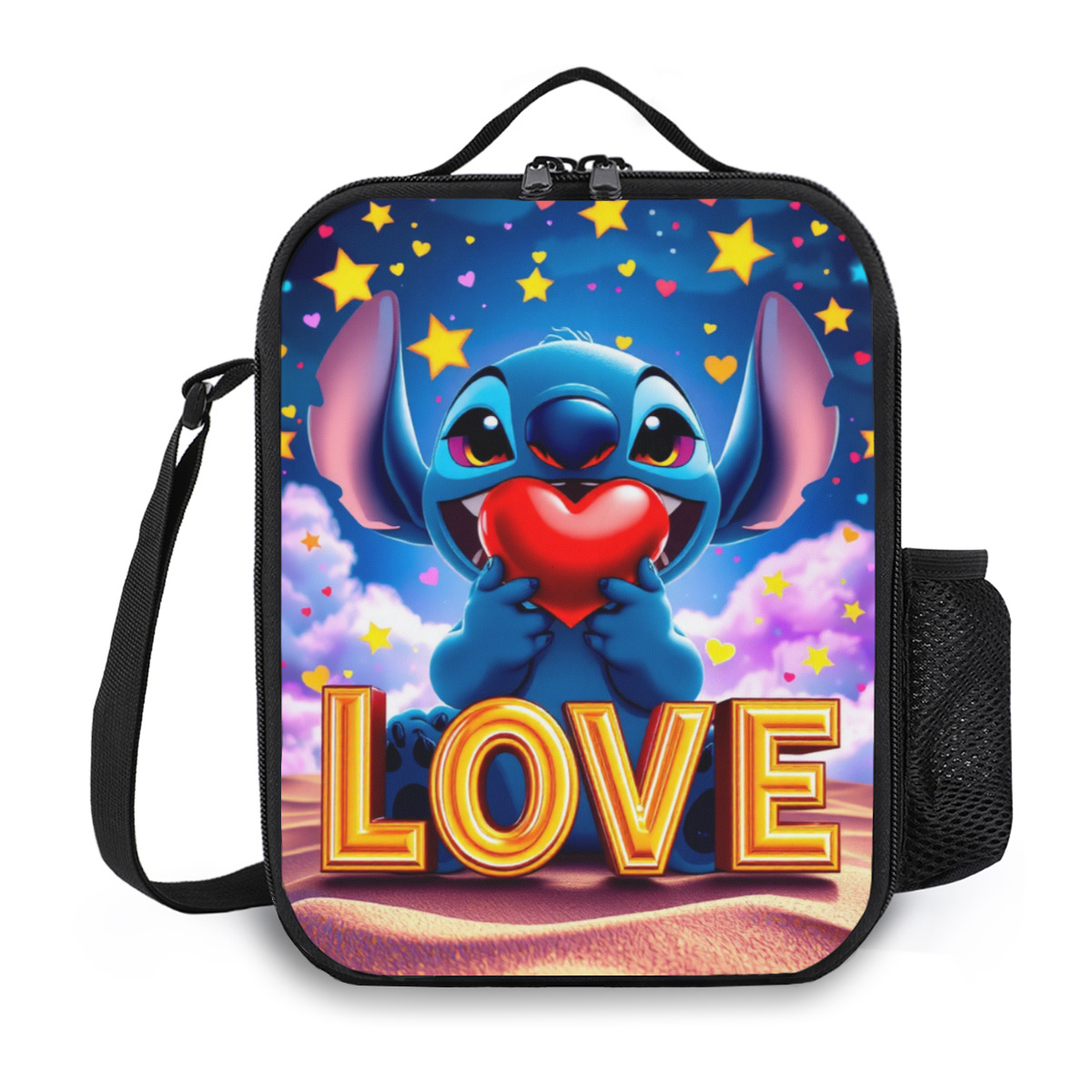 Stitch CartoonInsulated Lunch Box Unisex Reusable Lunch Box Square ...