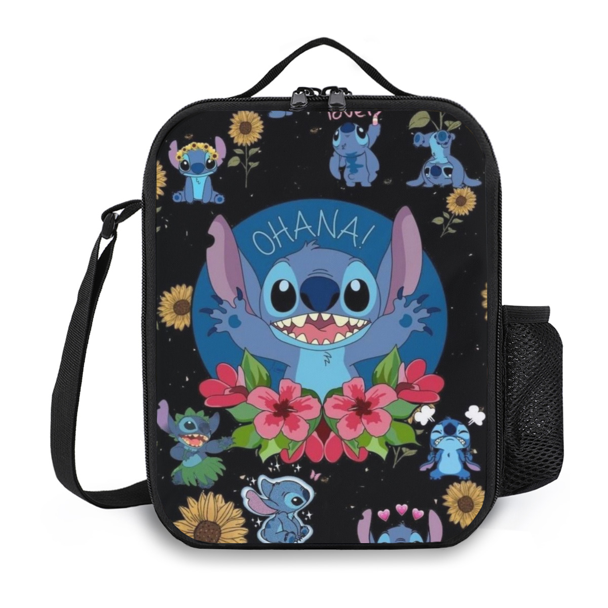 Stitch CartoonInsulated Lunch Box Unisex Reusable Lunch Box Square ...