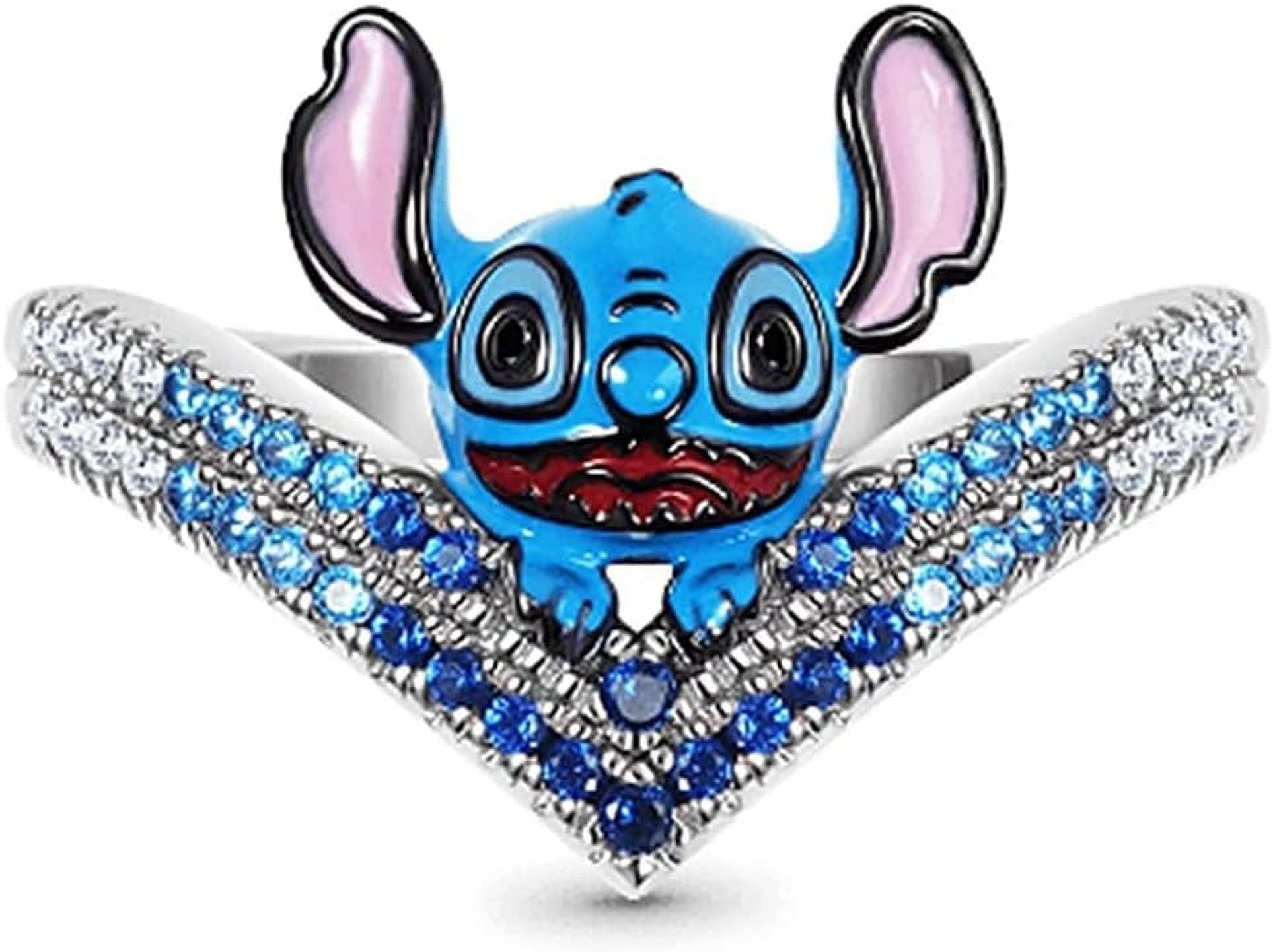 Stitch Character Themed Metal Finger Ring (7) - Walmart.com