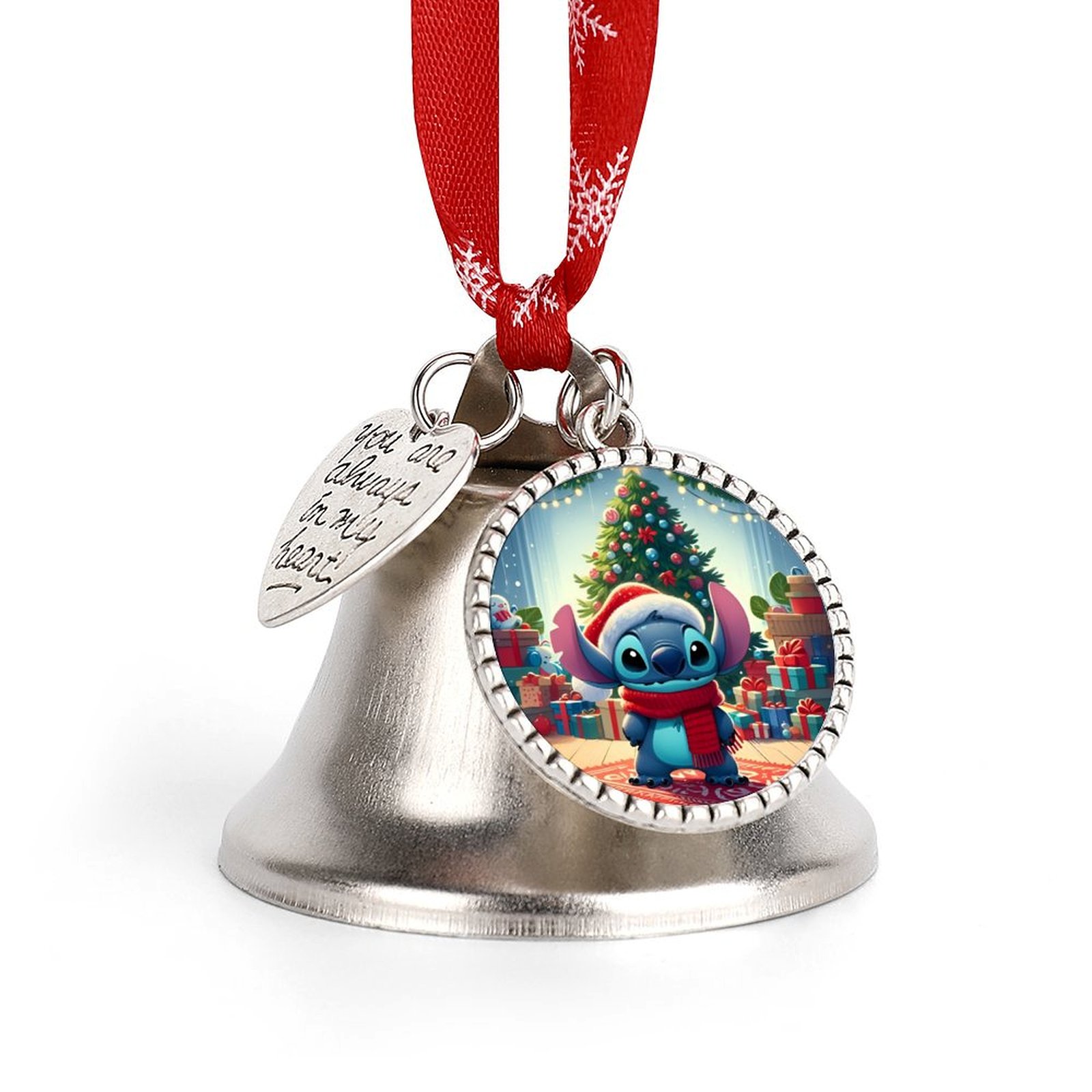 Stitch Christmas Bell Christmas Tree Decorations Bell Anime Tags ...