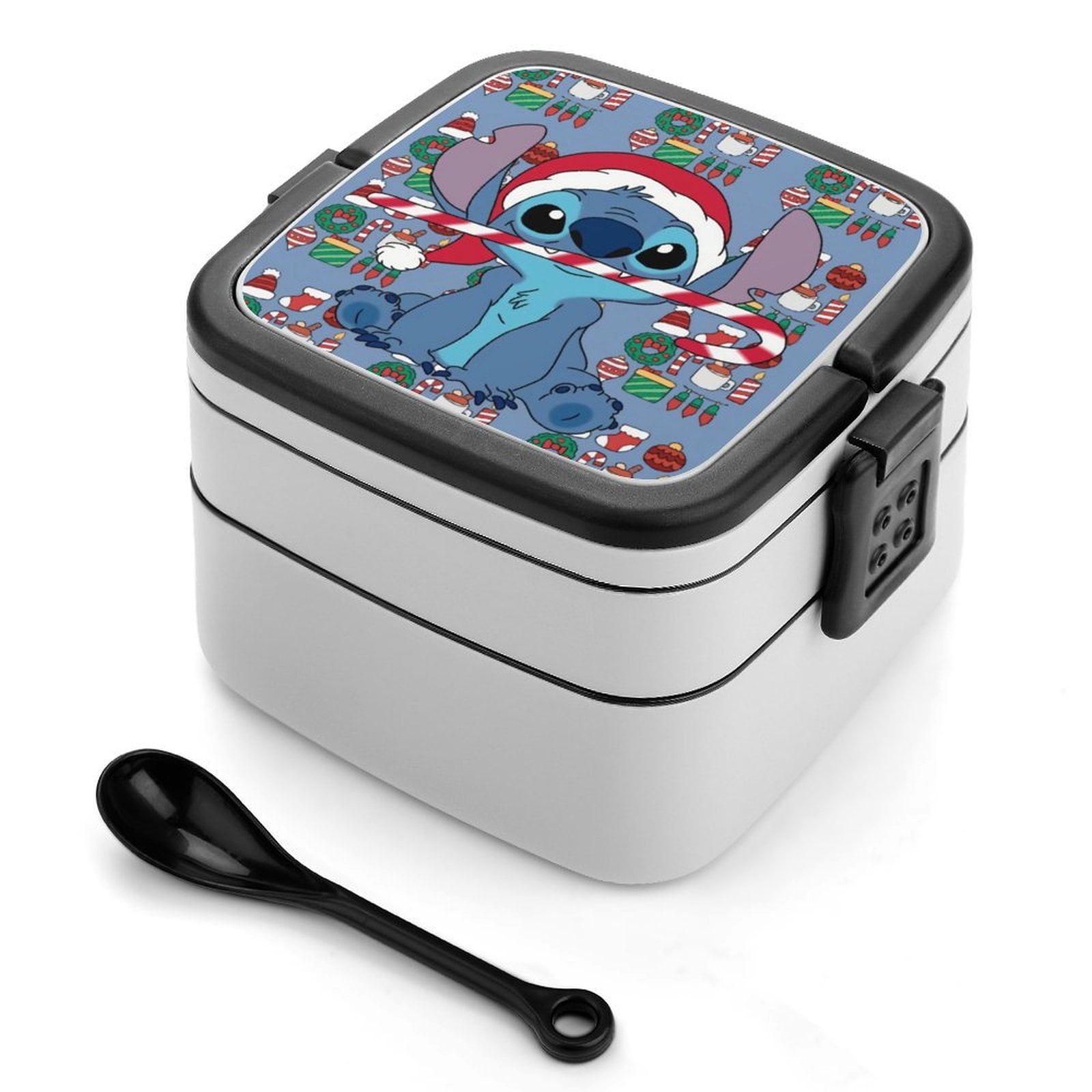 Stitch Christmas98 Reusable Bento Boxes Lunch Box Double Layer ...