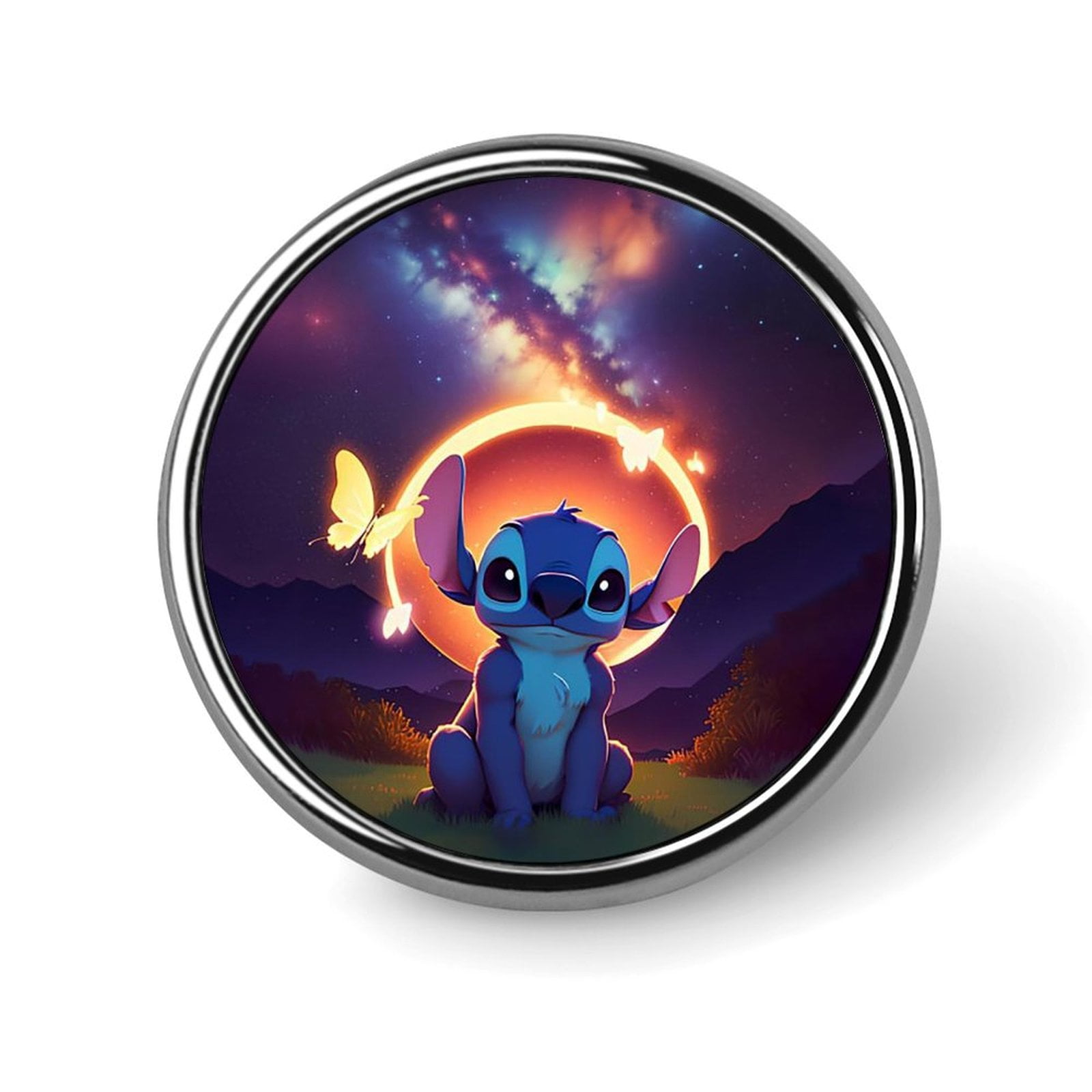 Stitch Circle Badges Round Chest Pins Brooch Decor Round Button Parts ...