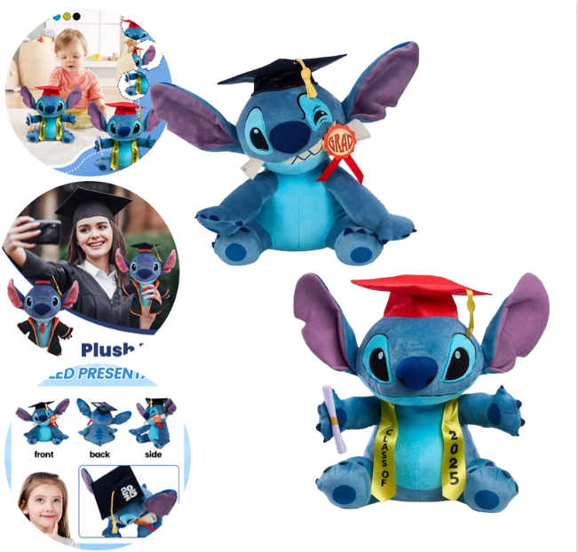 Stitch Class of 2025 Graduation 12-inch Large Plush Stitch Cute Stitch ...