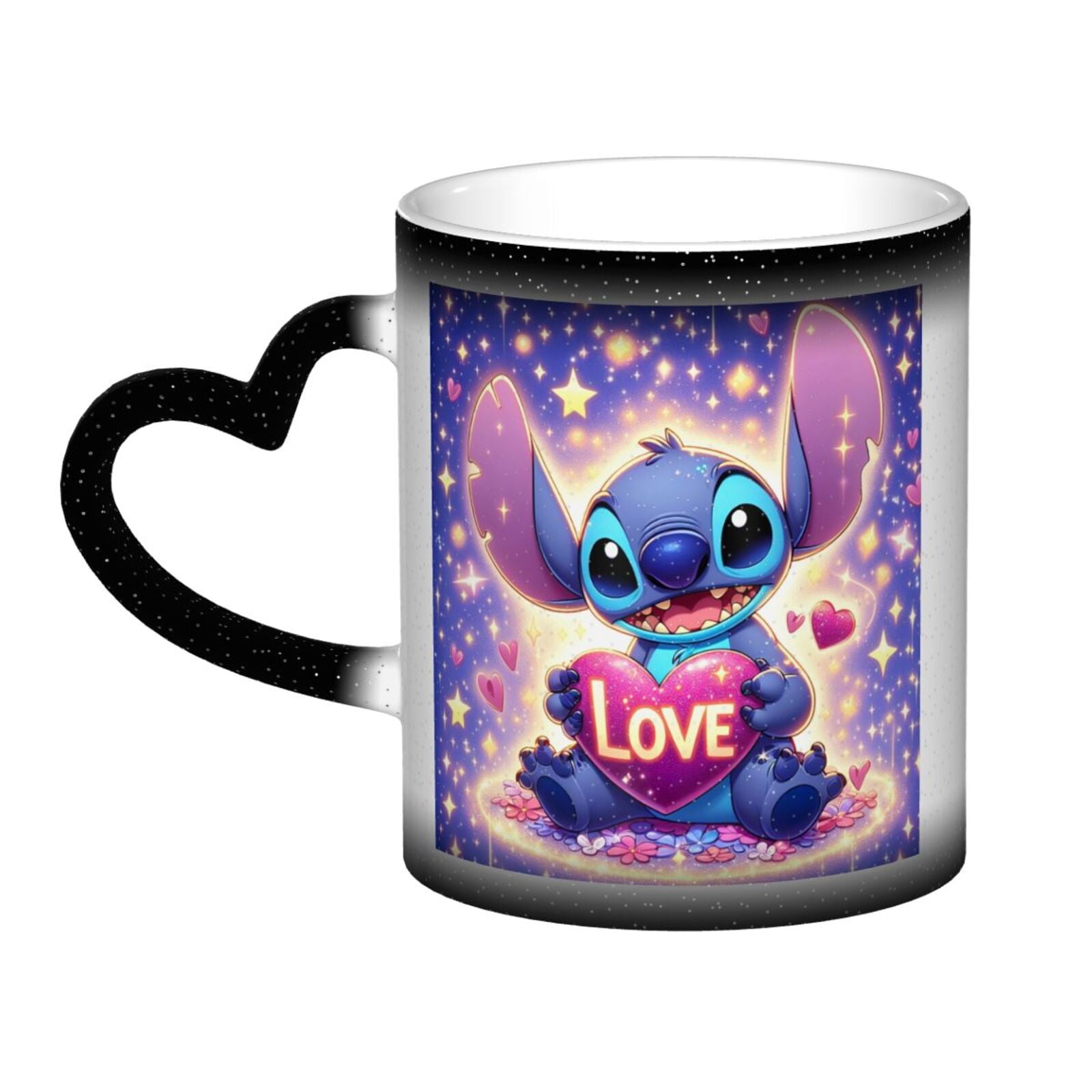 Stitch Color Changing Mug Heat Sensitive Magic Funny Art Coffee Tea ...