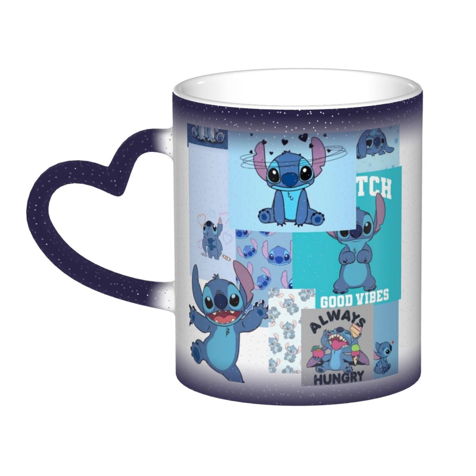 Stitch Color Changing Mug Heat Sensitive Magic Funny Art Coffee Tea ...