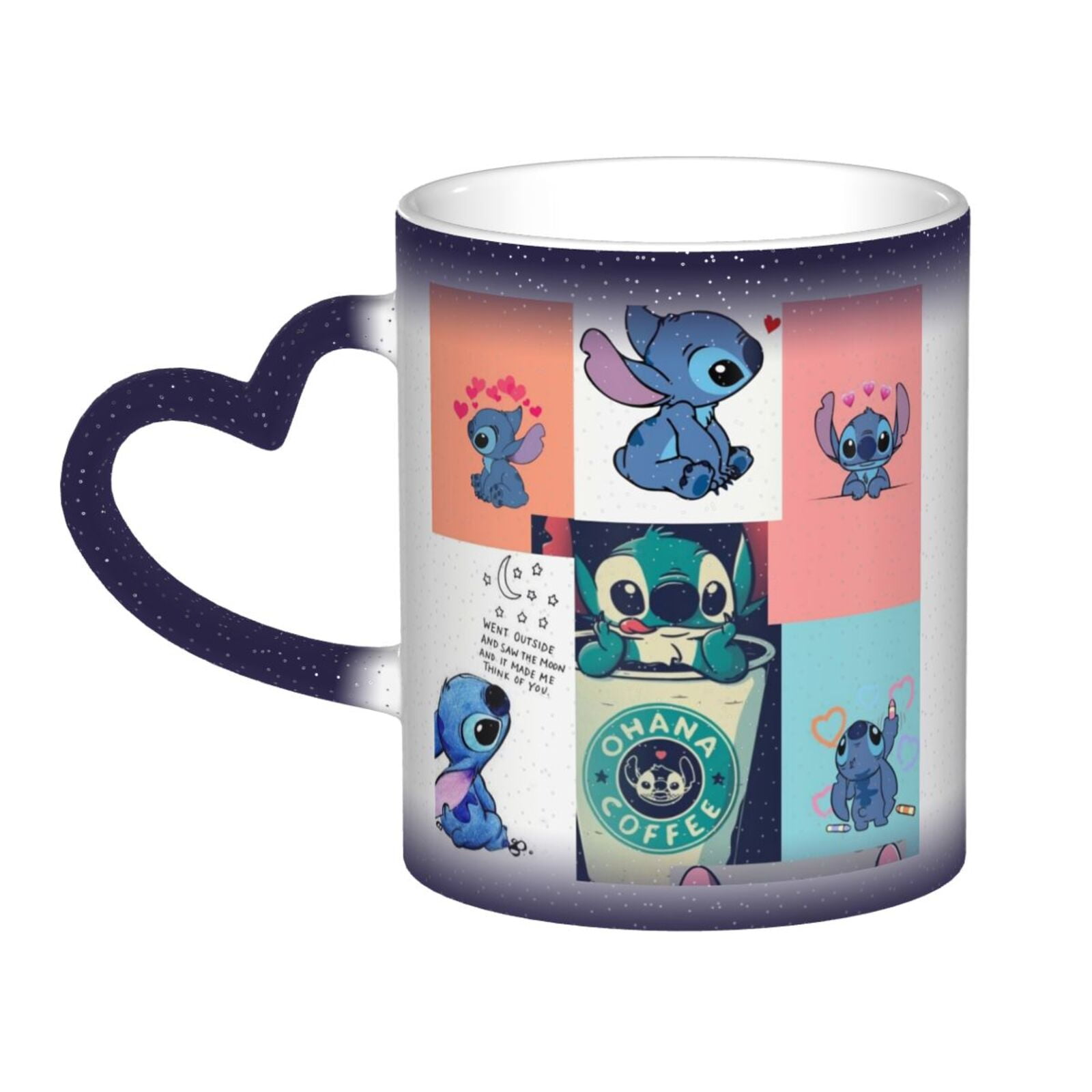 Stitch Color Changing Mug Heat Sensitive Magic Funny Art Coffee Tea ...