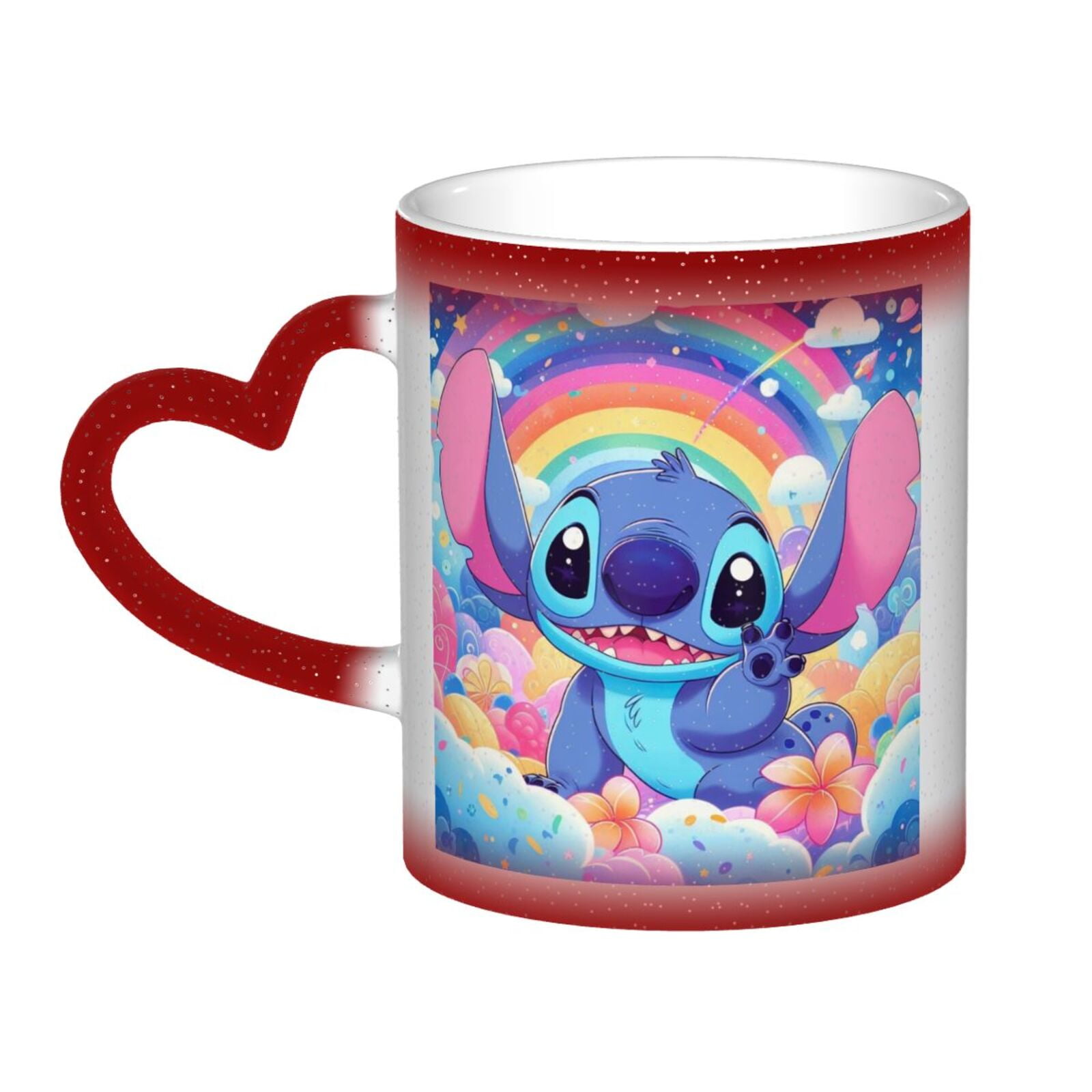 Stitch Color Changing Mug Heat Sensitive Magic Funny Art Coffee Tea ...