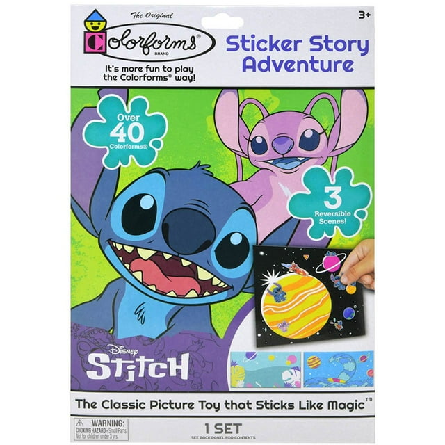 Stitch Colorform Sticker in Envelope- 6 PACK - Walmart.com