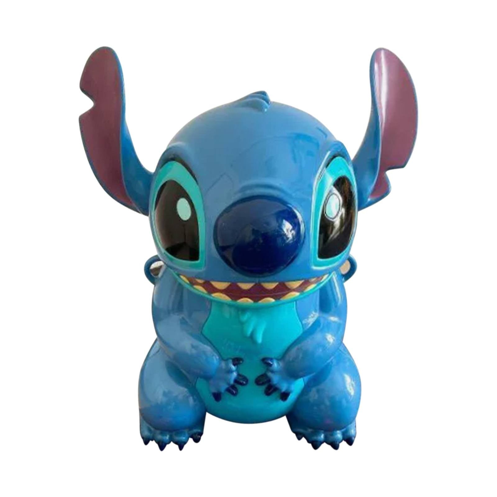 Stitch Cookie Jar with Lid - Durable Blue Ceramic Popcorn Snack ...