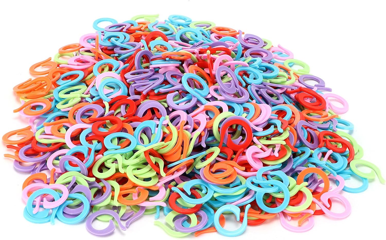 Stitch Counter Ring, Knit Counting Split Ring Stitch Marker Urable Knit ...