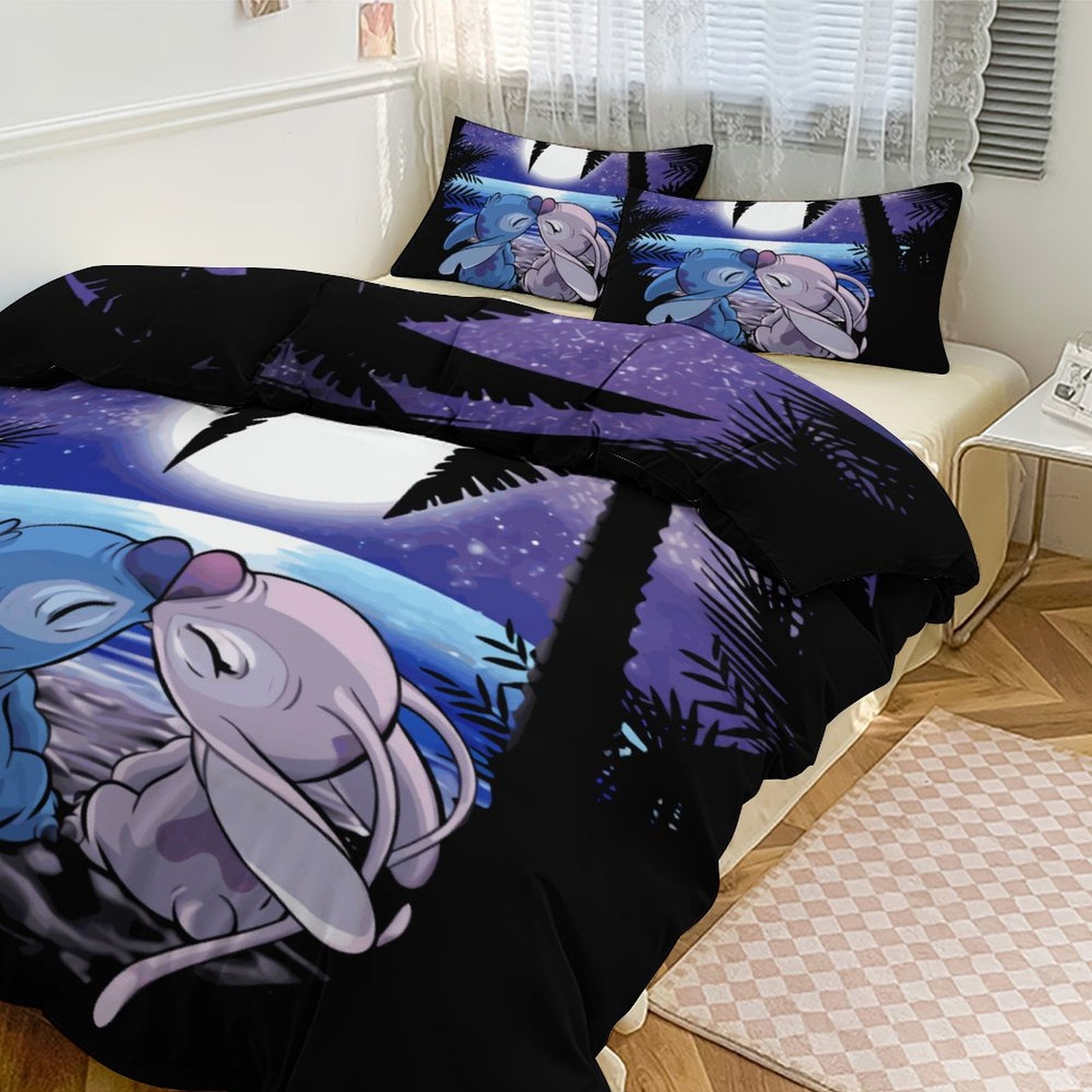 Stitch Crawl 3 Piece Twin Bed Set - Psychedelic Soft Bedding Set for ...