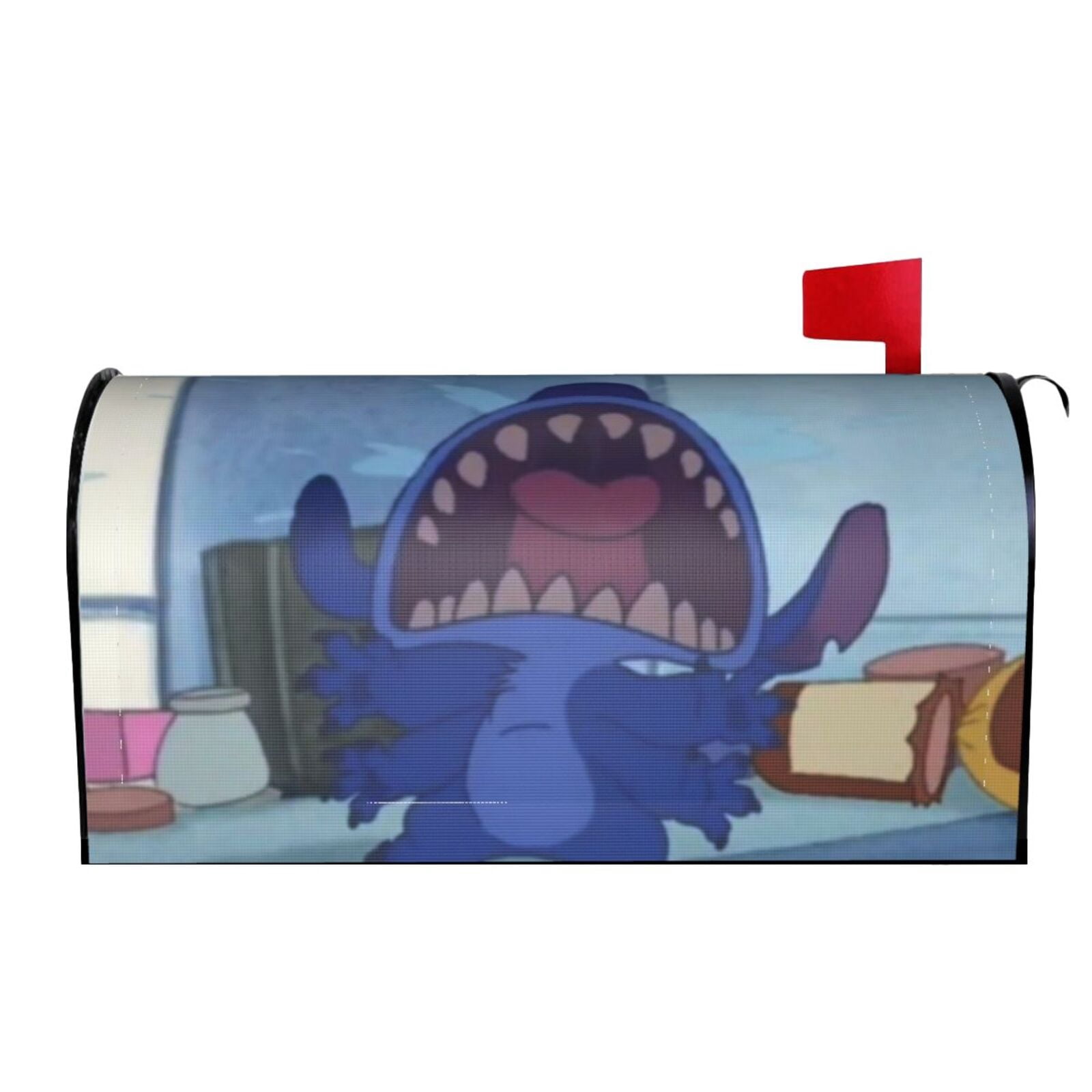 Stitch Cries Cartoon Character Mailbox Cover Magnetic Standard Size ...