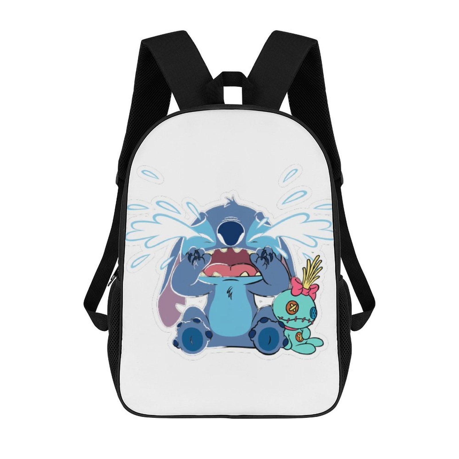 Stitch Crying Sad Friend Upset Big Student Laptop Backpack For College ...