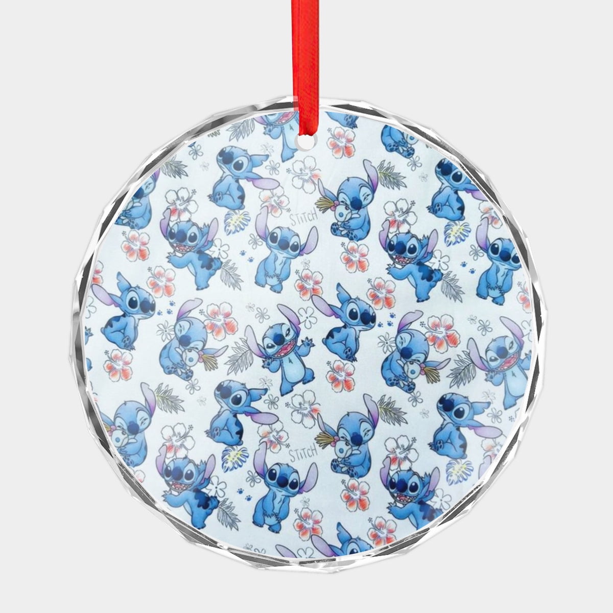 Stitch Crystal Glass Round Pendant - Customizable Decor and Gift for ...