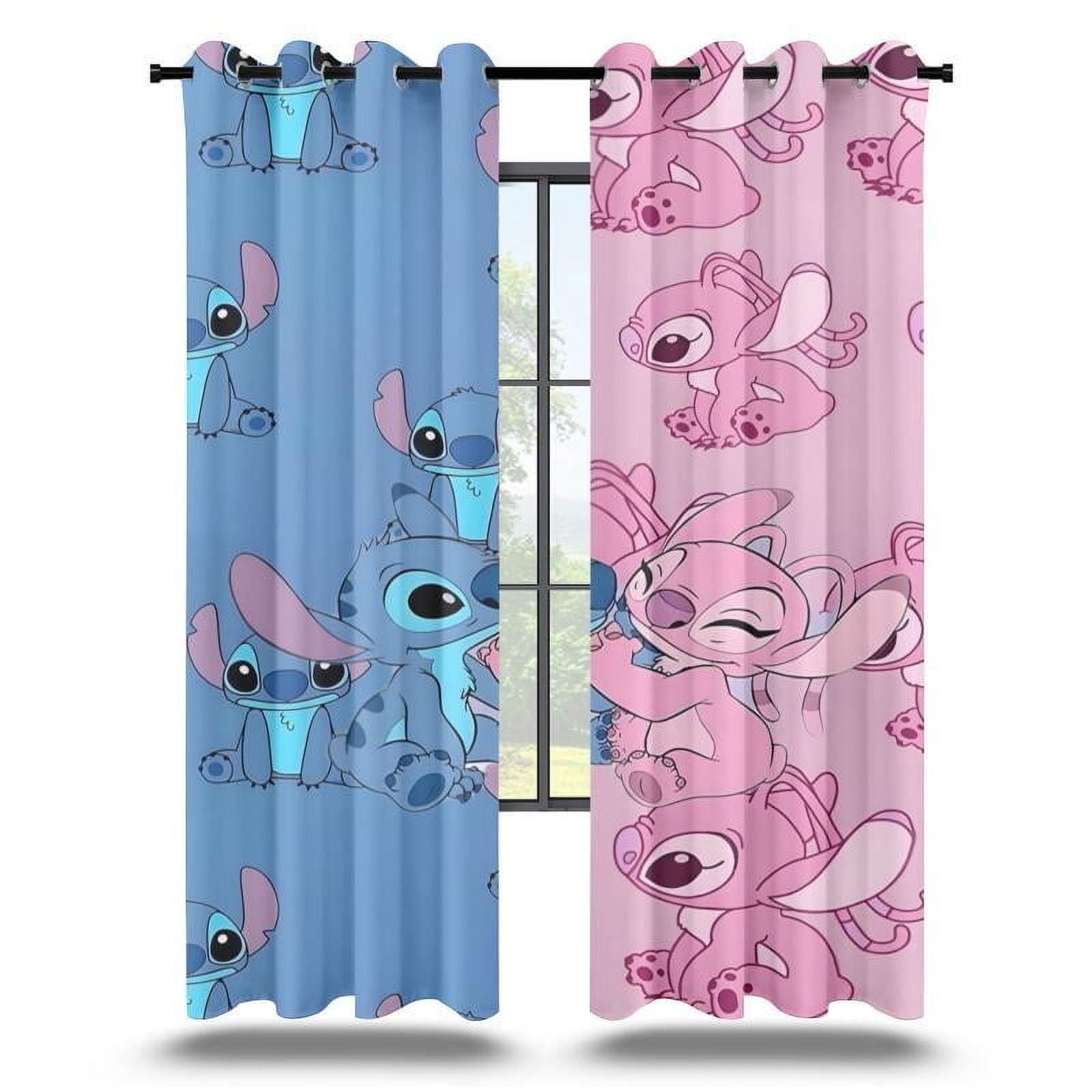 Stitch Curtains Cartoon Character Curtains for Boys Girls Bedroom ...