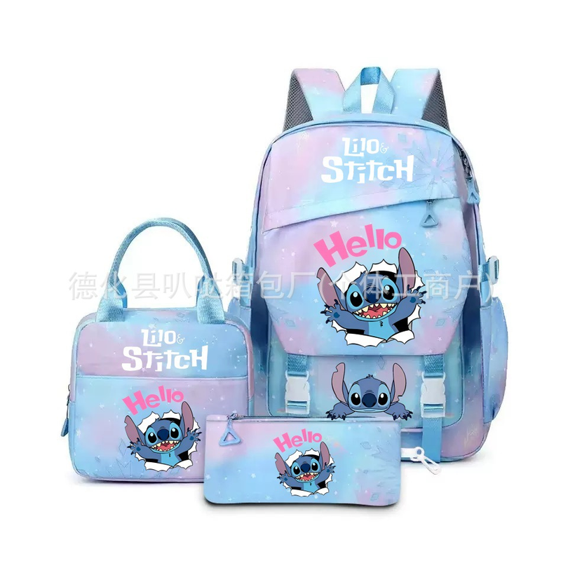 Stitch Cute Anime Backpack with 3D Print Waterproof Lightweight for ...