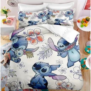 Disney Lilo & Stitch Comfortable Kids Full Bed Set, 7 Piece, 100% ...