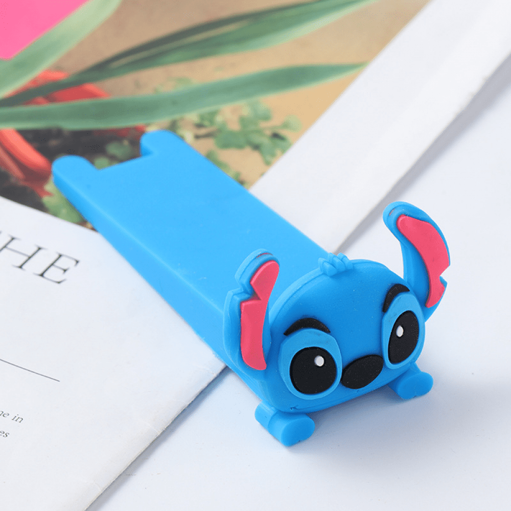 Stitch Cute Cartoon Door Stopper - Soft Rubber Anti-Pinch Door Barrier ...