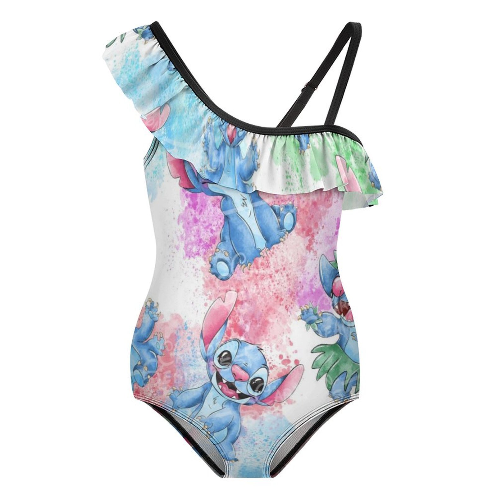 Stitch Cute one-piece one-piece ruffled one-piece one-piece swimsuit ...