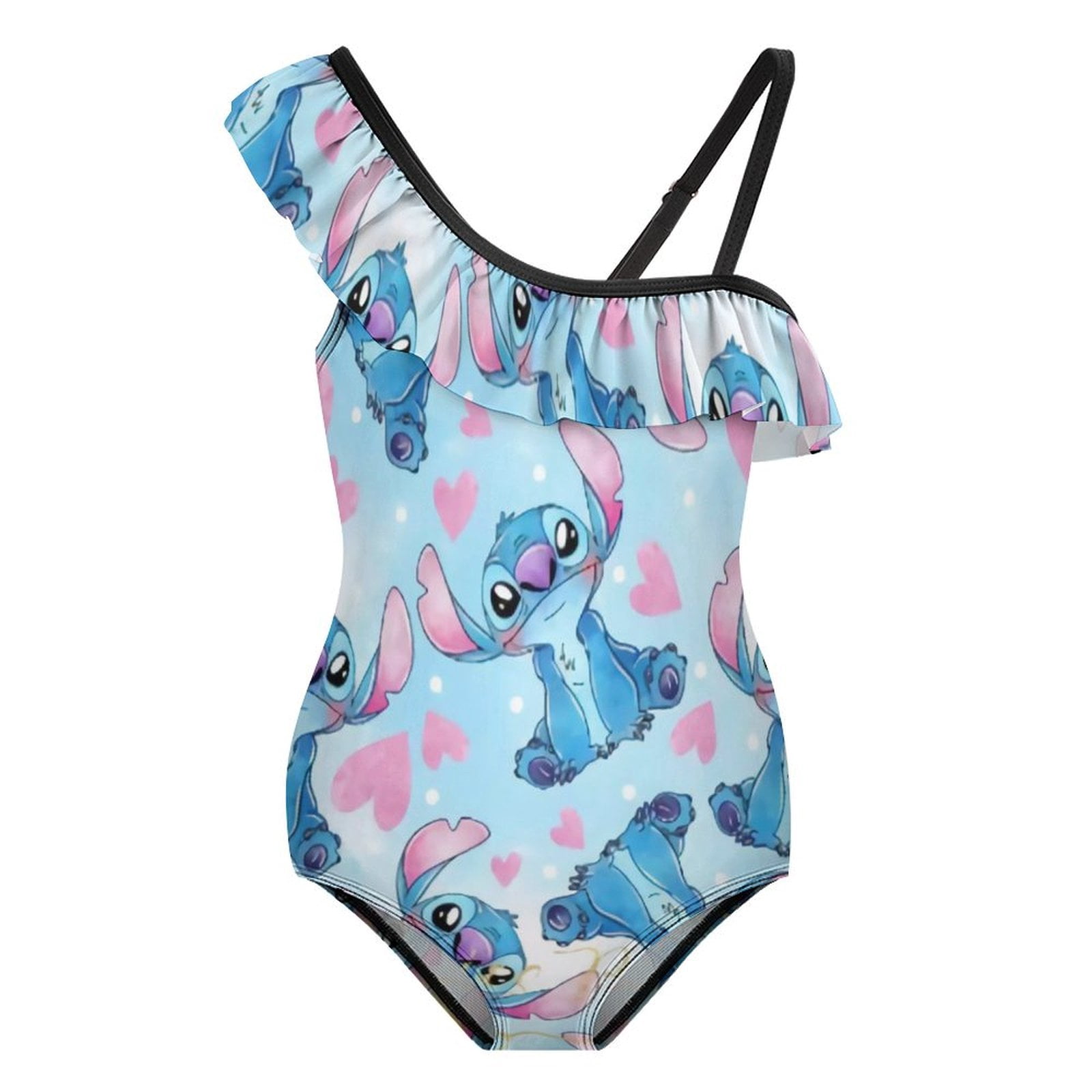 Stitch Cute one-piece one-piece ruffled one-piece one-piece swimsuit ...