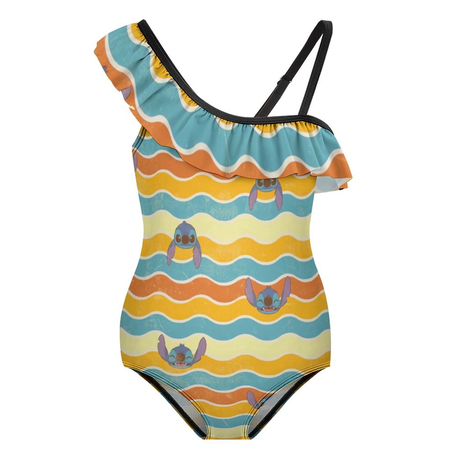 Stitch Cute one-piece one-piece ruffled one-piece one-piece swimsuit ...