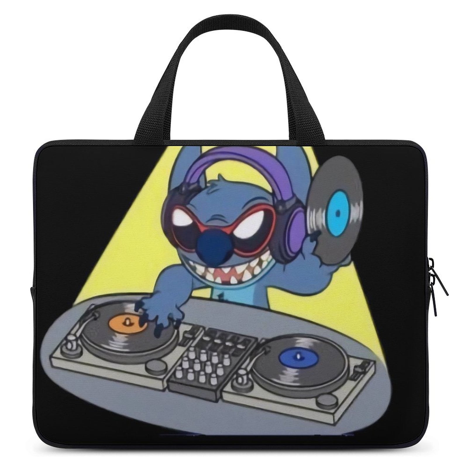 Stitch DJing 12 Inch Laptop Bag,Expandable Computer Bag Laptop ...