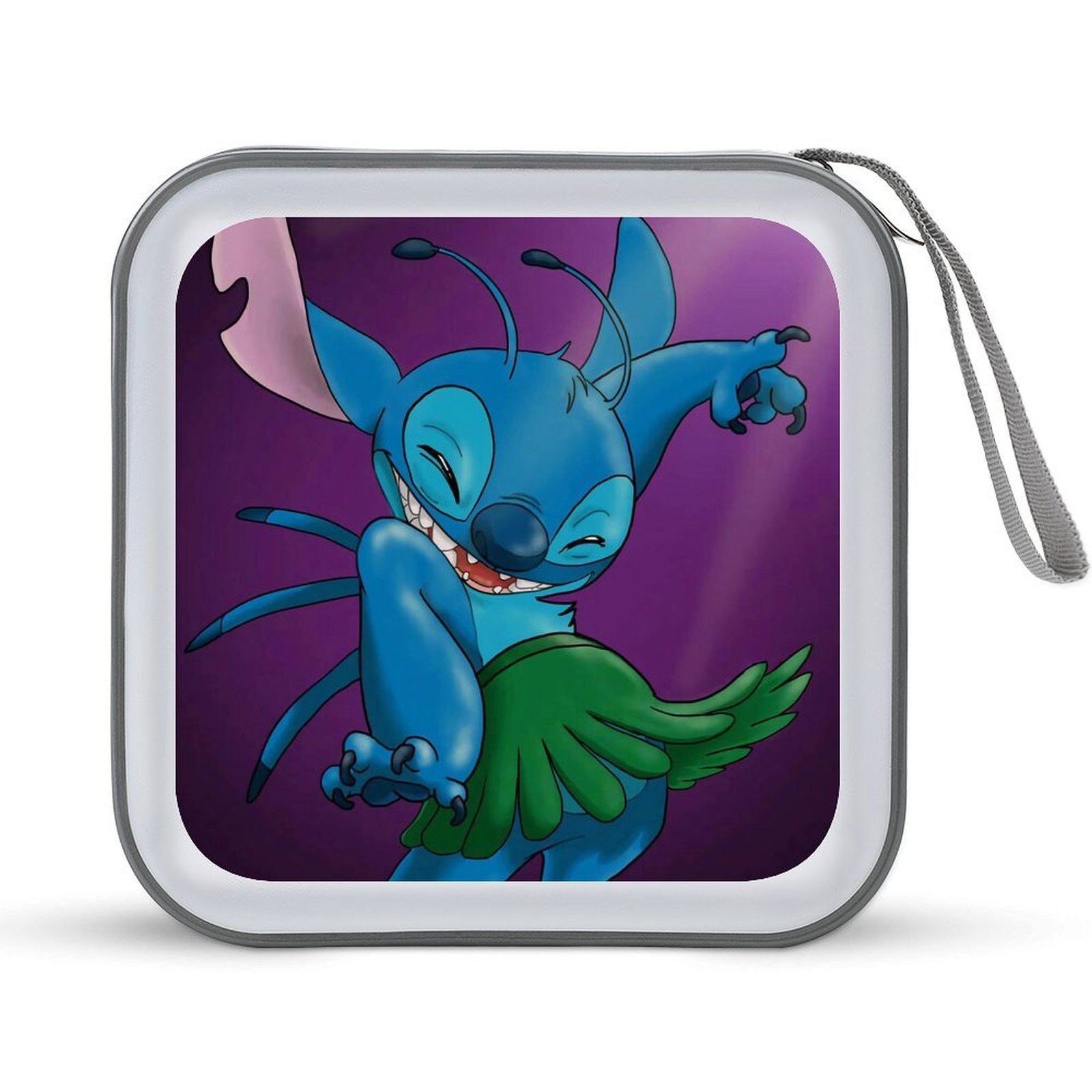 Stitch Dancing CD Case, 40 Capacity VCD/DVD Case Holders Wallet Hard ...