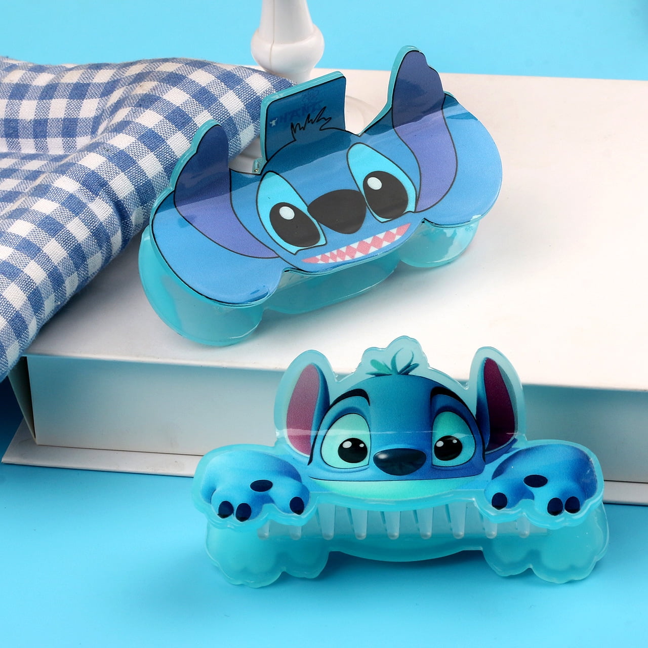 Stitch Double Row Teeth Hair Clips Small Claw Clips for Thin Hair 2 ...