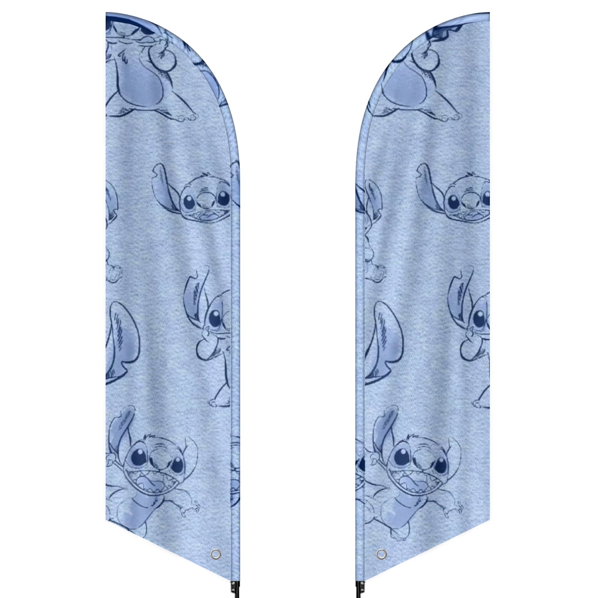 Stitch Double-Sided Beach Knife Flag - Eye-Catching and Durable Beach ...