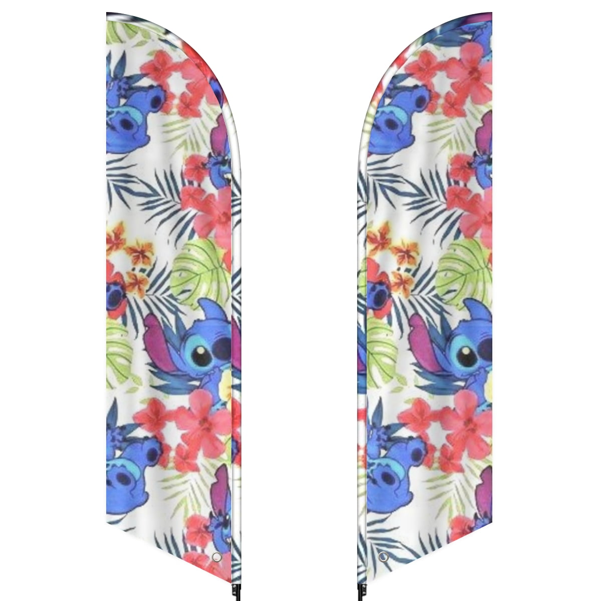 Stitch Double-Sided Beach Knife Flag - Eye-Catching and Durable Beach ...