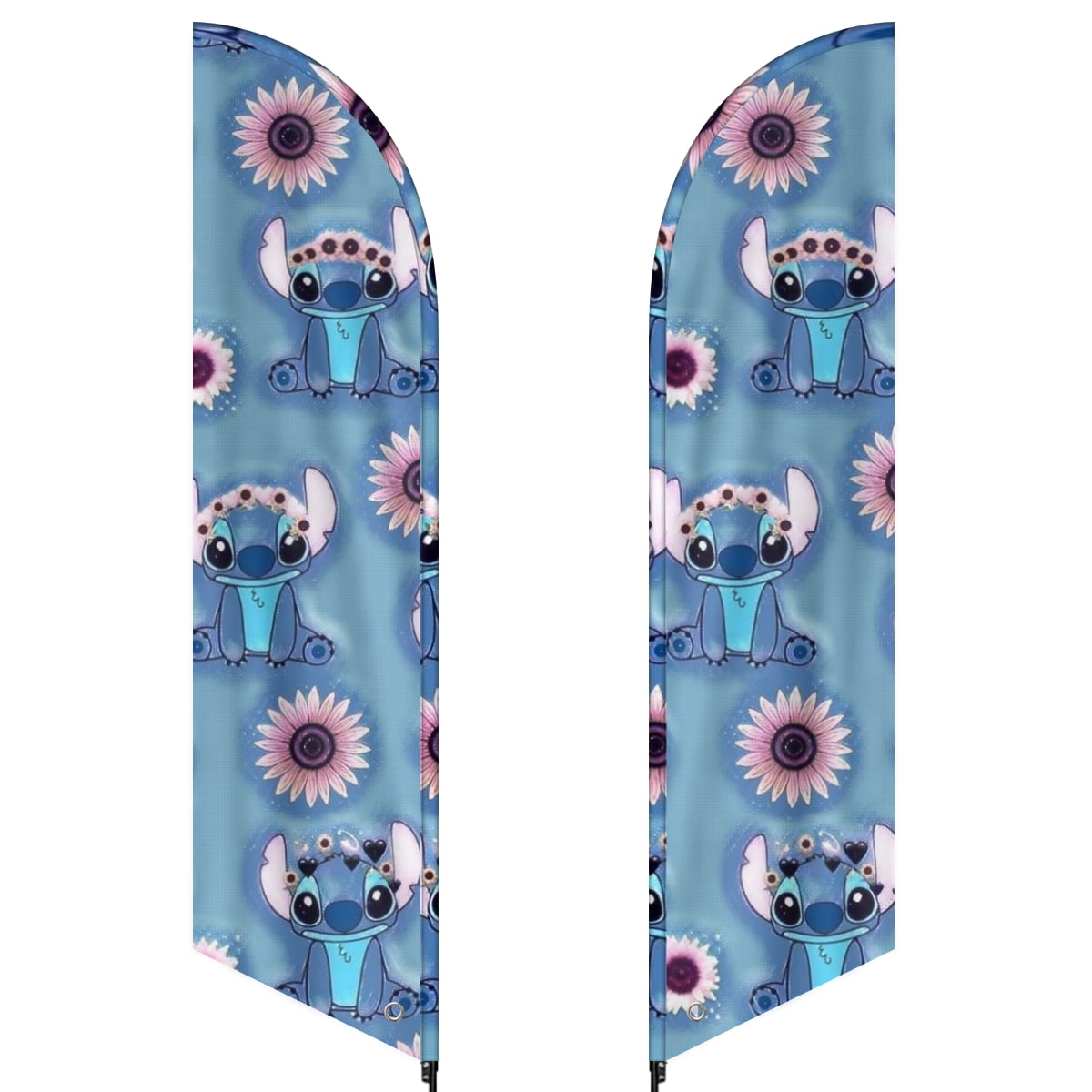 Stitch Double-Sided Beach Knife Flag - Eye-Catching and Durable Beach ...