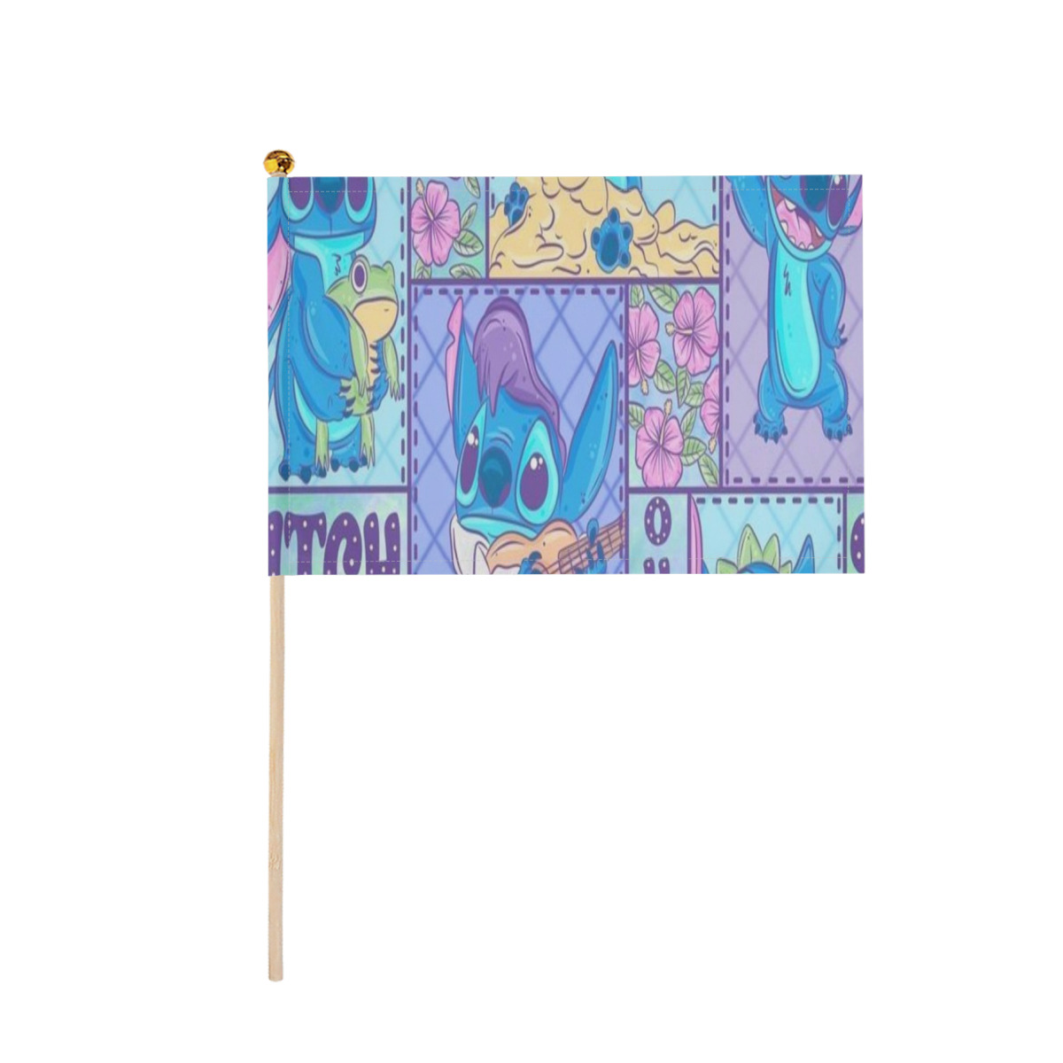 Stitch Double-Sided Polyester Hand Flag - For Events and Cheering ...