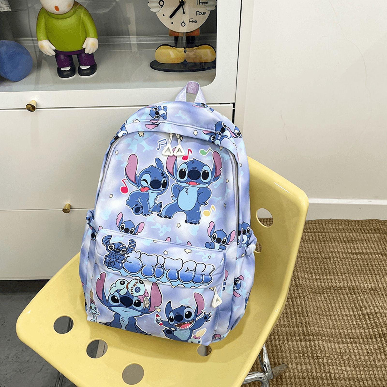 Stitch Durable Anime Daypack Backpack with 3D Print Waterproof ...