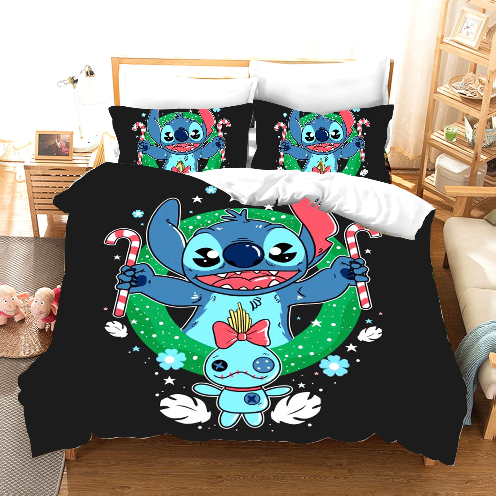 Stitch Duvet Cover Set Comforter Bedding 3d Children'S Bedding Set 3 ...