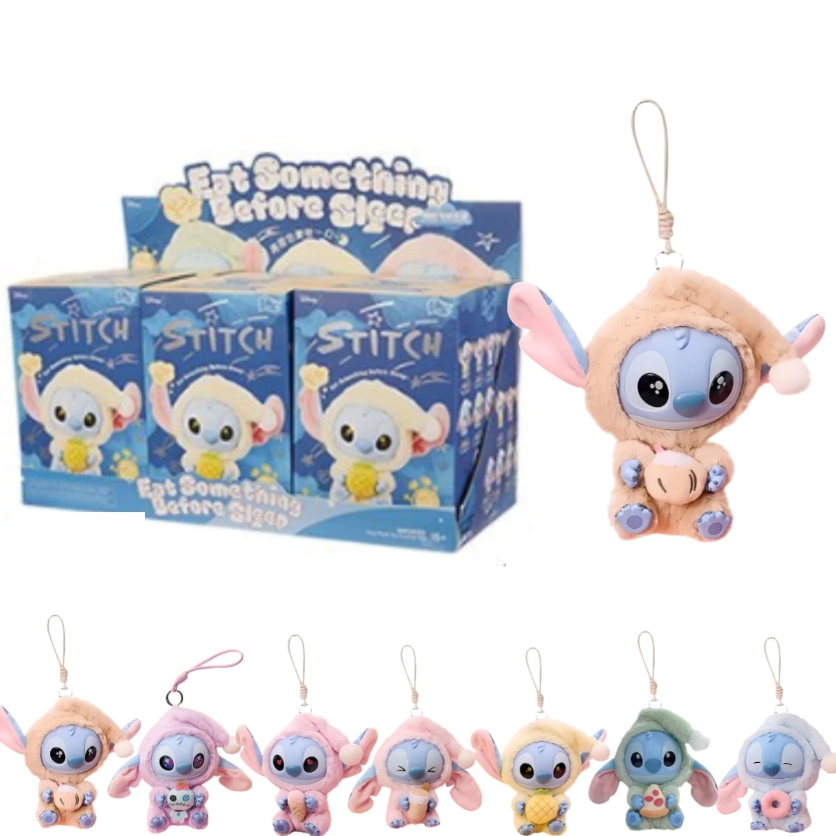Stitch Eat Something Before Sleep Figure Blind Box, Funny Stitch ...